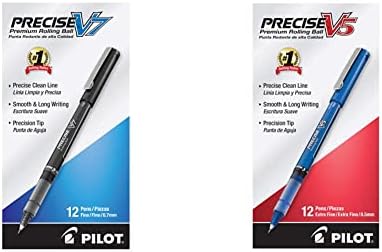 Amazon.com : PILOT Precise V7 Stick Liquid Ink Rolling Ball Stick Pens ...