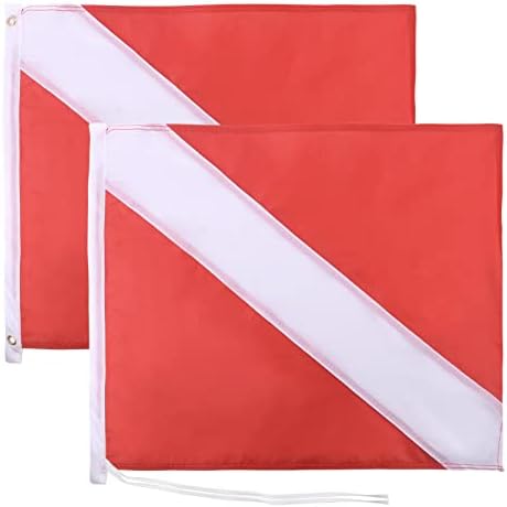 Amazon.com : Dive Flag with Removable Stiffening Pole - 20” x 24” for ...