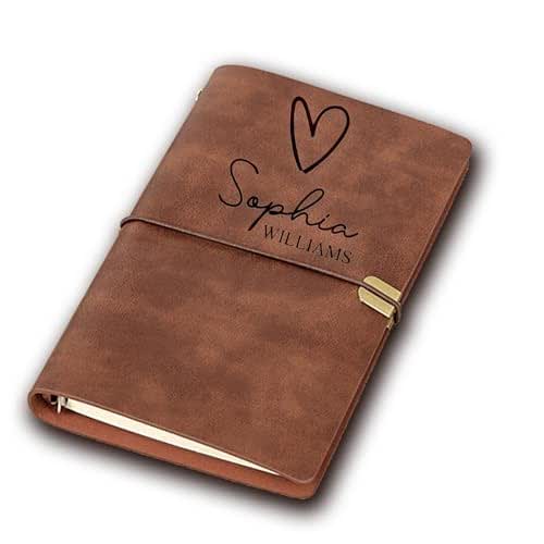 Amazon.com: Personalized Journals for Women, Personalized Leather ...