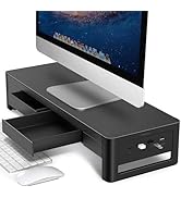 Amazon.com: meatanty Monitor Stand Heights Adjustable, Computer Riser ...