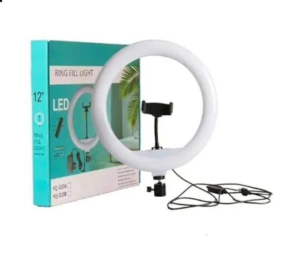 12 Portable Led Ring Light with 3 Color Modes Dimmable Lighting ...