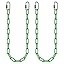 2Pcs 100" Swing Chain with Carabiners 1000 LBs Capacity Heavy Duty ...