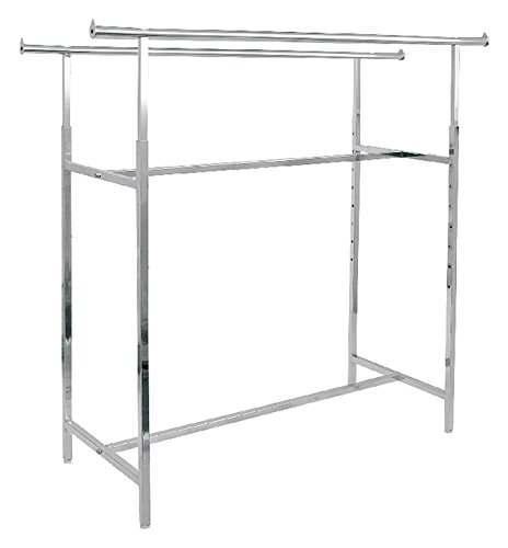Amazon.com: AMKO R40 Standard "H" Rack – Heavy Duty Double Rail Garment ...