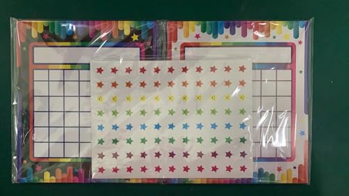 66 Pack Classroom Incentive Chart, 2 Designs in Colorful Strip with ...