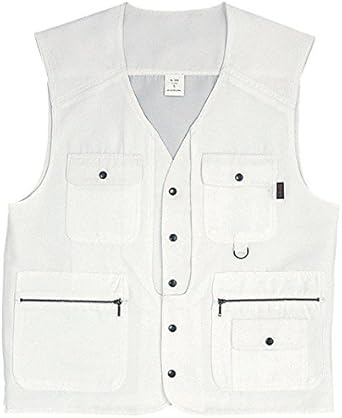 Amazon.co.jp: sowa(ソーワ) ベスト 作業チョッキ sw-1016-b ホワイト 6L : ファッション
