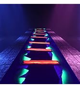 Amazon.com: EISKBC Neon Runner Rug for Party, Colorful Grid Light up ...