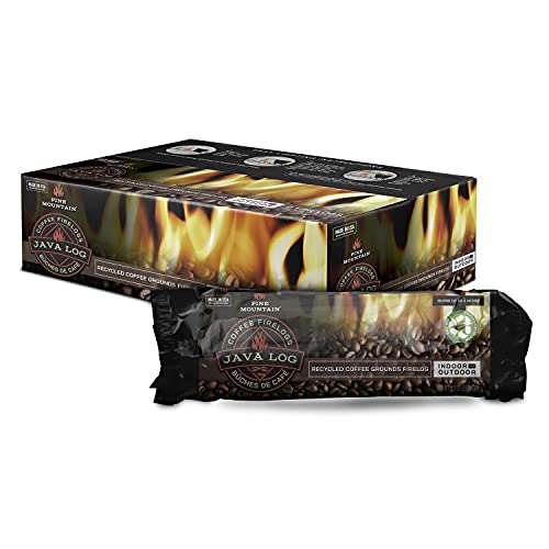 Snapklik.com : Java Log, Recycled Coffee Grounds 4-Hour Firelog Long Burning Firelog For ...