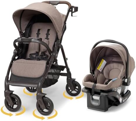 Amazon.com : Graco Merge Travel System - Swivel Wheel Baby Stroller Car ...