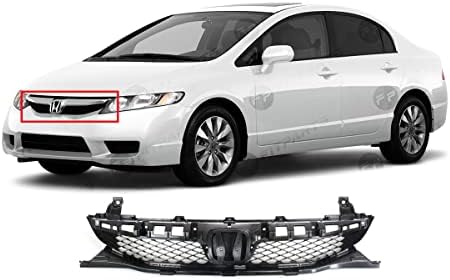 Amazon.com: FitParts Compatible with Front Grille Grill Honda Civic ...