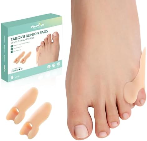 Amazon.com: Welnove Gel Pinky Toe Separators - 8 Pack Pinky Toe Spacers ...