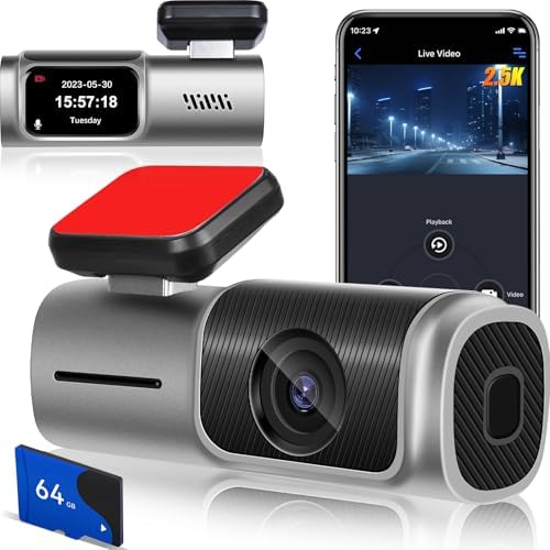 Amazon.com: Dash Cam 2K WiFi 1440P Car Camera, Dash Camera for Cars ...