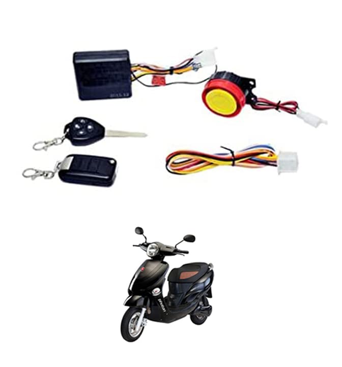 AYW (Bike& Scooters) 12V One Way Security Alarm Kit for Hero-Electric ...