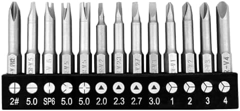 Mesee 5 Pieces Magnetic Triangle Head Screwdriver Bits, 50mm S2 Steel ...