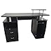 Amazon.com: MENGK Integrated Melamine Board Computer Desk with Drawers ...