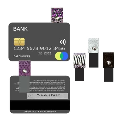 Amazon.com: SimpleTabs, Credit Card Tabs, Wallet Organizer, Long Nail ...