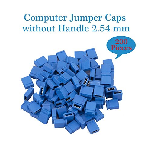 CQRobot 200 Pieces Blue Standard Computer Jumper Caps Header Pin Shunt ...