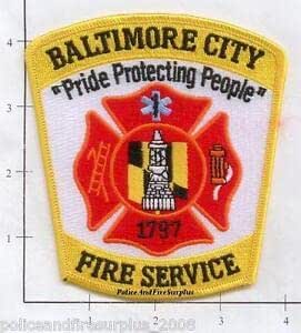 Amazon.com: Firefighter Patches - Maryland - Baltimore City MD Fire ...