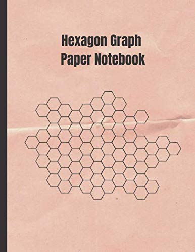 Hexagon Graph Paper Notebook: 160 Pages hexagonal graph paper 1/4 Inch ...