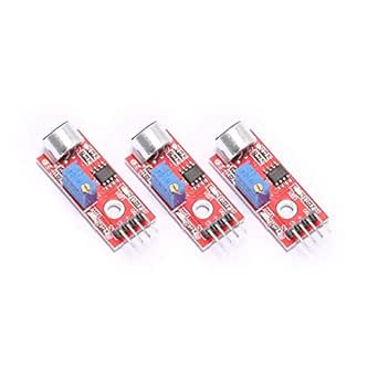 DEVMO 3PCS Mic Microphone Sensor High Sensitivity Sound Detection ...