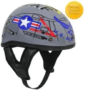 Amazon.com: Outlaw T-70 Glossy Motorcycle Half Helmet with US-Air-Force ...