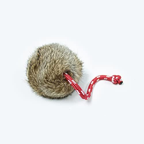 Dog & Field – Rabbit Fake Fur Dummy Ball (Weighted Long Throw Fur Ball ...