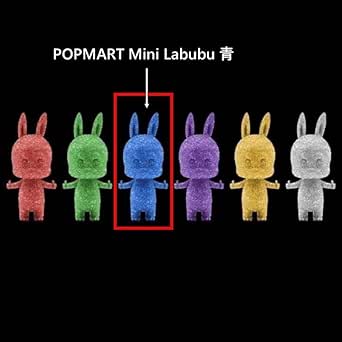 Amazon.co.jp: POPMART Labubu Blue Open Keepsake : Toys & Games