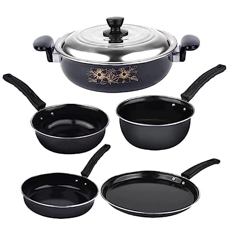 Buy Induction & LPG Stove Base Non Stick Cookware Set | Including ...