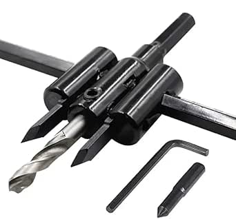 Amazon.com: Adjustable Hole Saw Circle Cutter Drill Bit Tool Saw Round ...