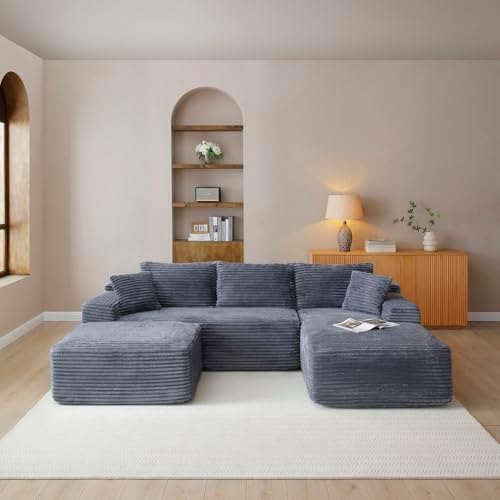 Amazon.com: 108" Cloud Sectional Couch,Modern Modular Sectional Sofa ...