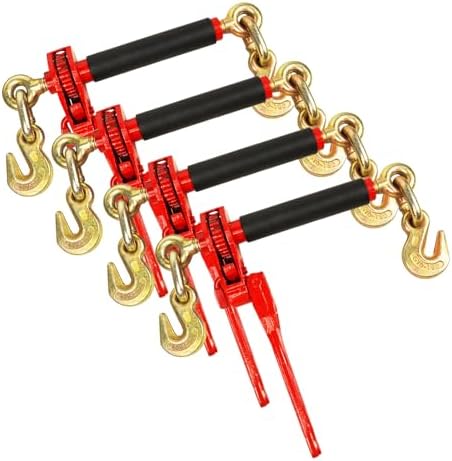 Amazon.com: ENJ 4 Pack Folding Handle Load Binder with 2 Grab Hooks ...