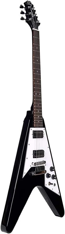 Amazon.com: Epiphone Electric Guitar (Flying V, Ebony) : Musical ...