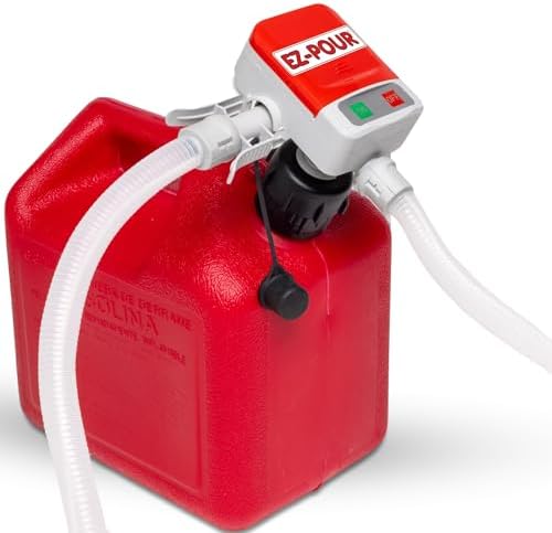 Amazon.com: EZ-POUR Automatic Fuel Transfer Pump Battery Powered - with ...