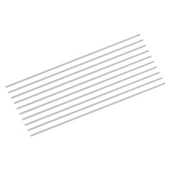 sourcing map 10Pcs 304 Stainless Steel Rods, 1mm x 102mm Metal Solid ...