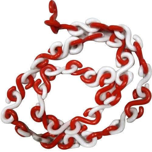 BadriPVC Chain Link, 3/8 inch (9.5 mm), Red & White (10 mtrs) : Amazon ...