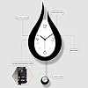 Amazon.com: WYJZALLL 20.4 inch Wall Clock, Creative Water Drop Pendulum ...