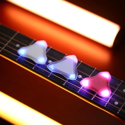 Amazon.com: Auto Glowing LED Guitar Pick, Non-slip honeycomb touch, 3 ...