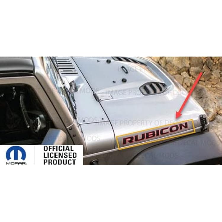 Decal Mods JK Rubicon Hood Graphic Decals Stickers Chile | Ubuy