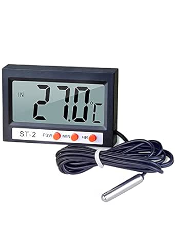 Aquarium Thermometer - Digital Indoor and Outdoor Thermometer with ...