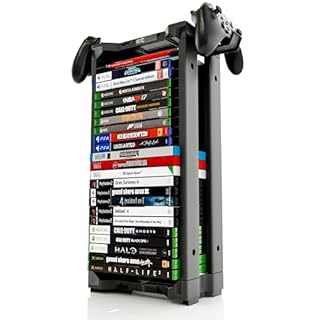 ADZ Universal Game Holder – 23 Game Storage Tower Rack for PS2 PS3 PS4 ...