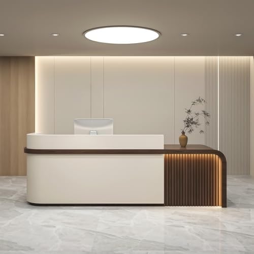 Amazon.com: Edeyeu Reception Desk - Modern Front Desk with Checkout ...