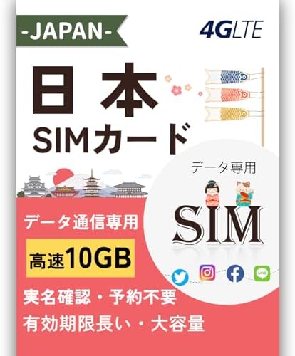 Amazon.co.jp: [Japan SIM] Prepaid sim 180 Days 10 GB Stable High Speed ...