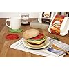 Amazon.com: Gourmet Burger Coaster Set - 5 Wool Felt Funny Coasters, 2 ...
