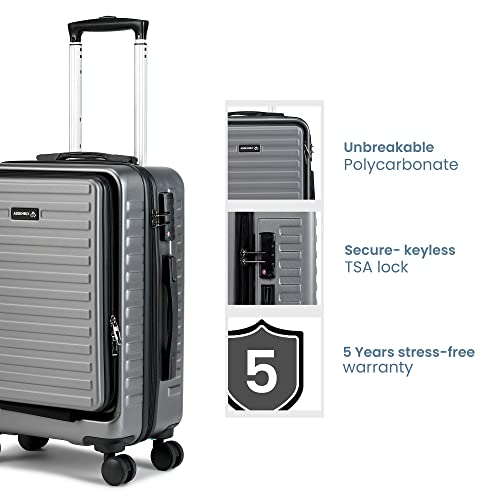 The Assembly Medium Check in 24 Inches & 20 Inches Cabin Luggage Set of ...