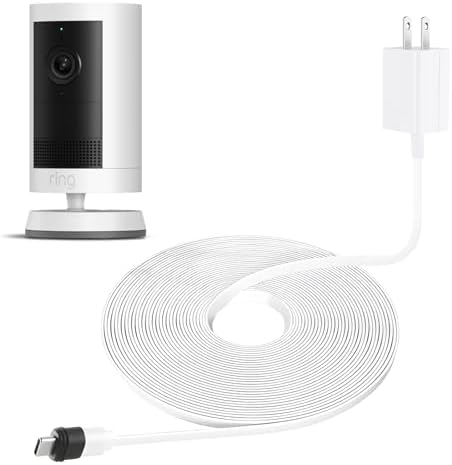 Amazon.com: Power Adapter for Ring Spotlight Cam Battery, with 25Ft/7 ...