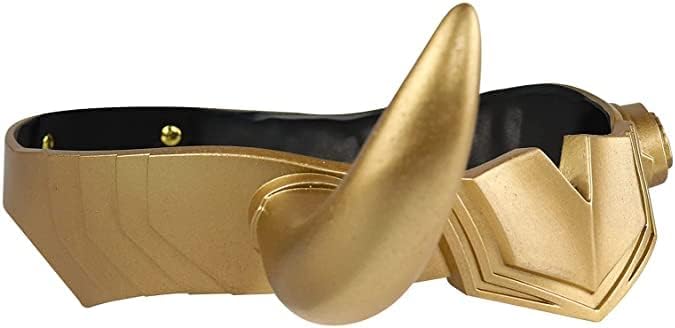 Amazon.com: EDIFF Loki Crown Mask Supervillain Gold Helmet Cosplay ...