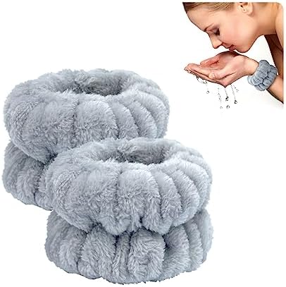 Amazon.com : 2pcs Wrist Towels for Washing Face, Face Washing ...