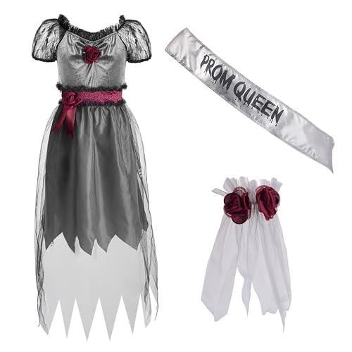 Spooktacular Creations Child Girl Dark Prom Queen Costume, Bad Girl ...