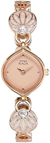Titan Raga Delight Quartz Analog Mother of Pearl Dial Rose Gold ...