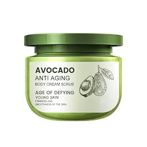 Amazon.com : Avocado Body Cream Scrub, Avocado Exfoliating Scrub, Anti ...