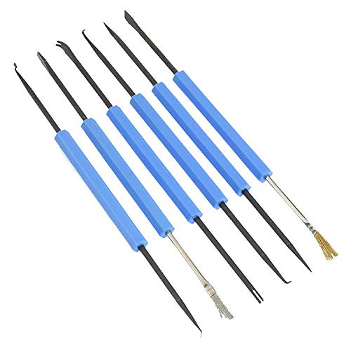 6 Piece Soldering Aid Kit: Brush Scraper Knife Hook Fork and Spike ...